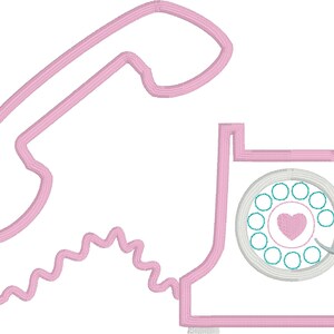 Rotary Telephone Applique Embroidery Design Download for Embroidery ...