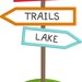 Camp Sign Post Appliqué Design Download for Embroidery Machine - Etsy