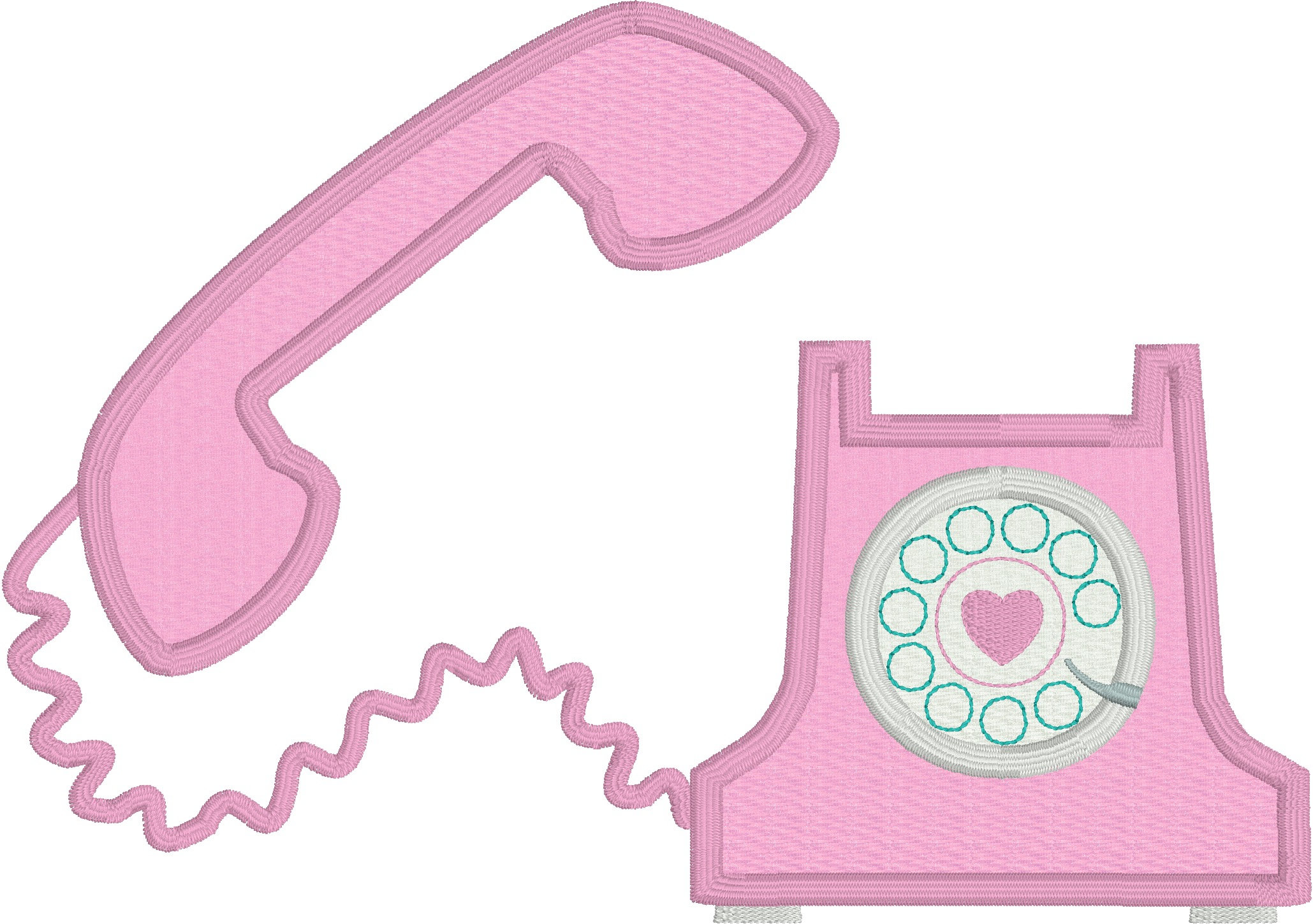 Rotary Telephone Applique Embroidery Design Download for Embroidery ...