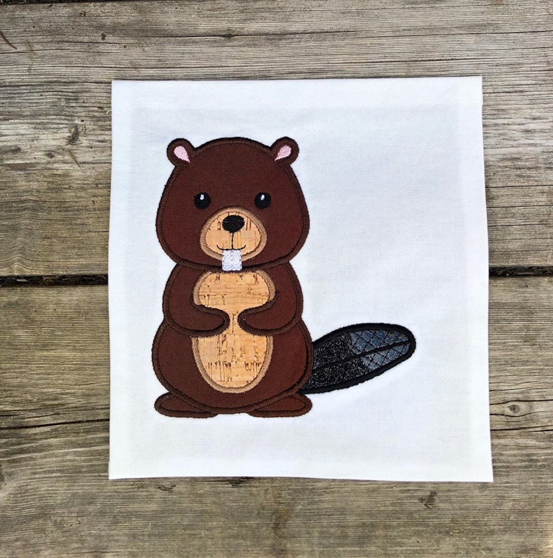 Beaver Applique Embroidery Design File Download for Embroidery Machine ...