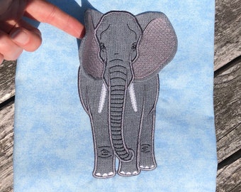 Elephant Machine Embroidery Design - Etsy