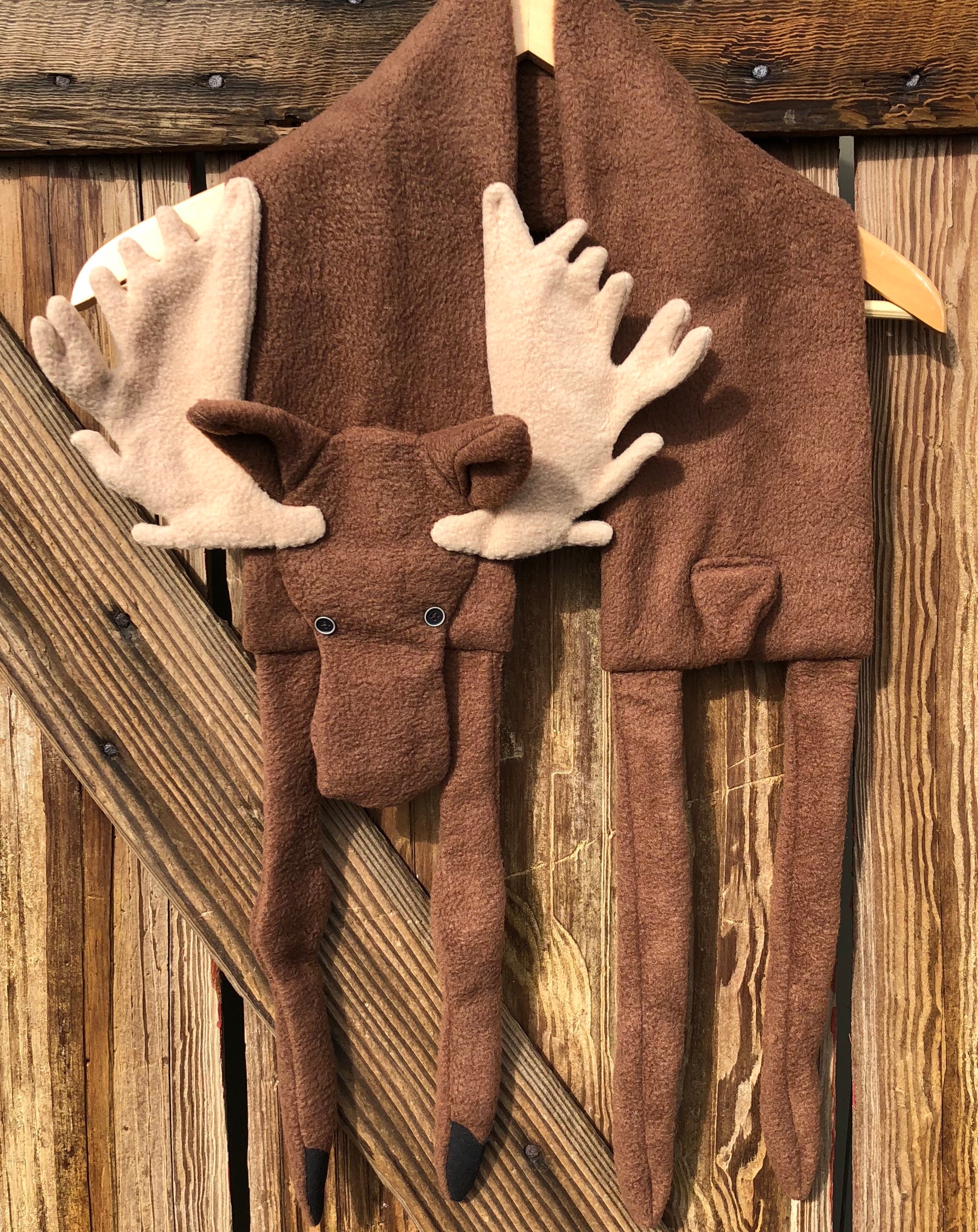 Moose Scarf PDF Instant Download Sewing Pattern Fun Kids | Etsy