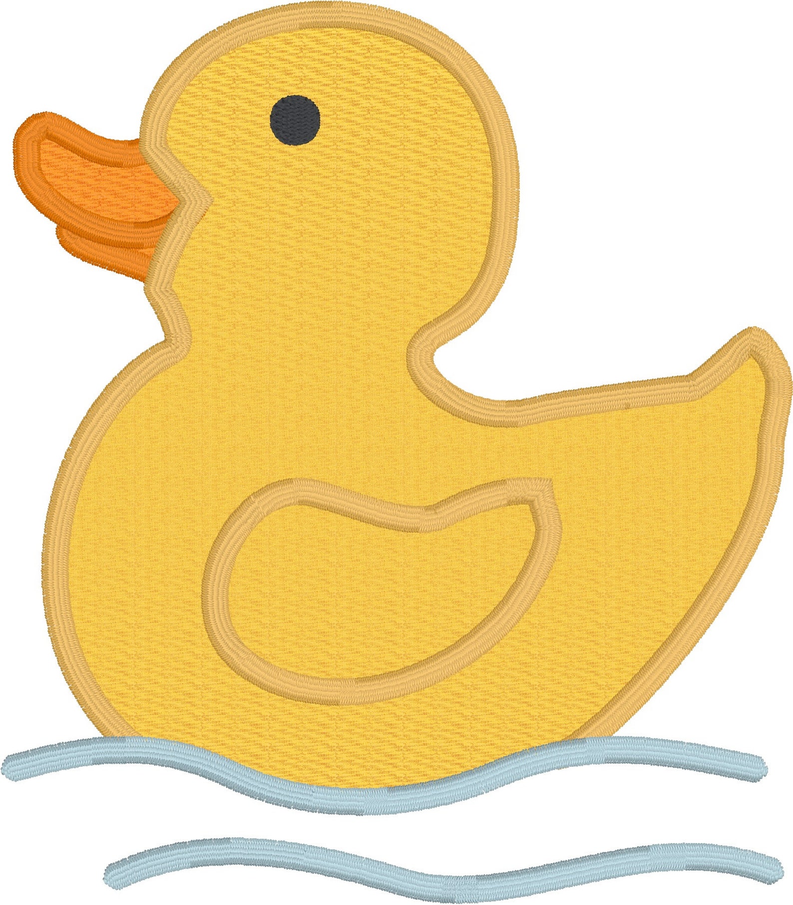 Ducky Applique Embroidery Design, Rubber Ducky Appliqué Design, Duck ...