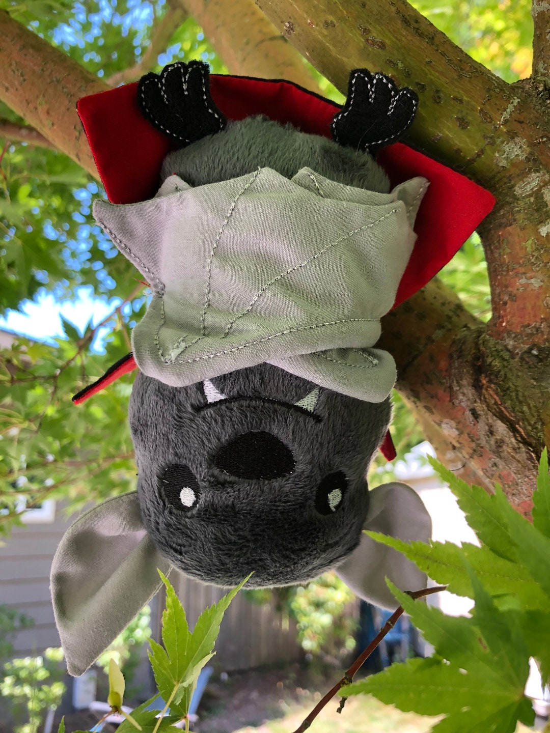 ITH Bat Halloween Plushie or Stuffy Embroidery Design File for Use With ...