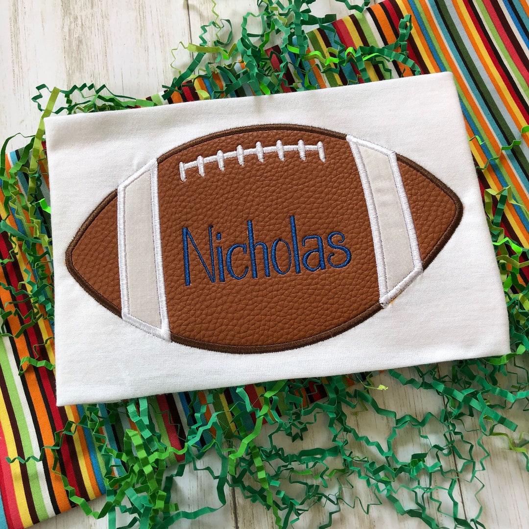 Football Applique Embroidery Design Download - Etsy