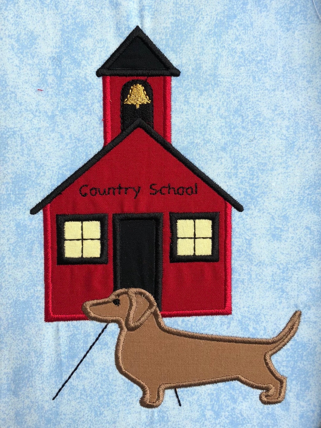 September Doxie, Dachshund, Back to School Appliqué Design Download for ...