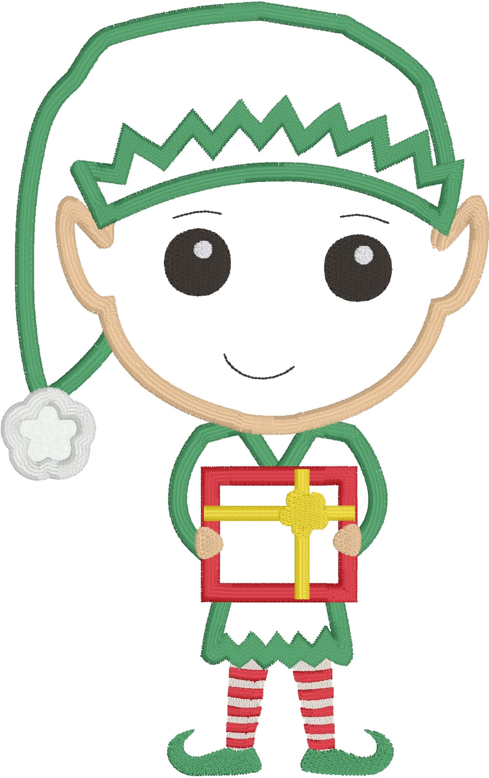 Elf Applique Embroidery Design Download for Embroidery Machine - Etsy