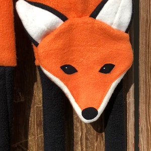 Fox Scarf Sewing Pattern, Kids Fleece Stole (PDF Pattern) - Etsy