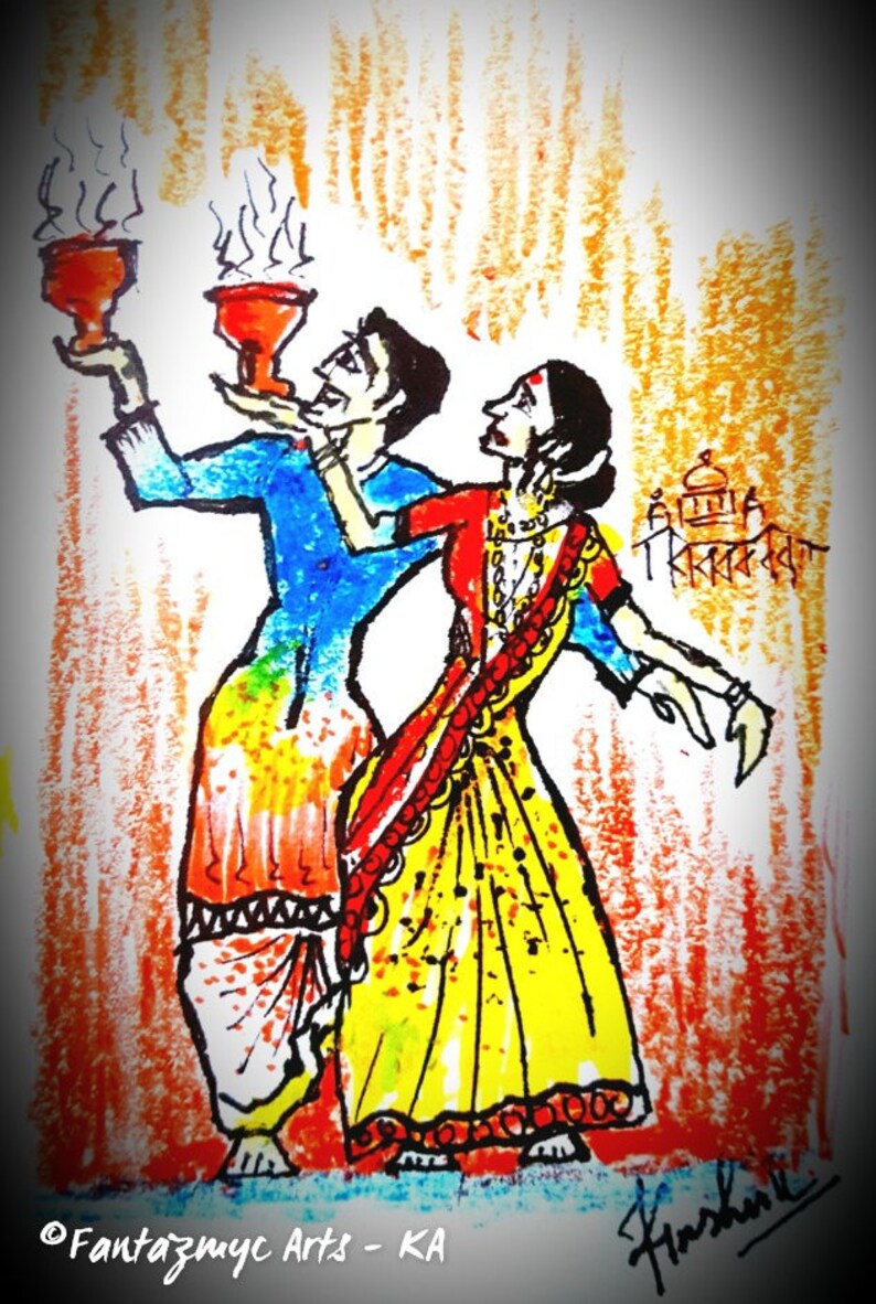 Dhunuchi Naach of West Bengal, India - Etsy