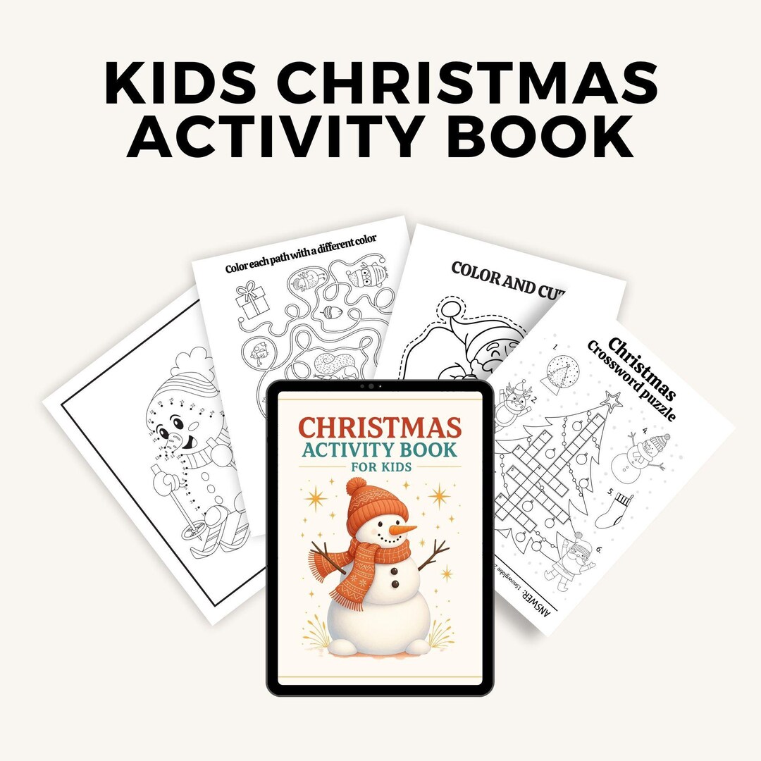 Christmas Activity E-book | Coloring Pages I Games for Kids I Puzzles ...
