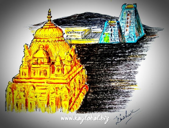 Temple Sri Venkateswara Swamy Tirumala Tirupati | Etsy