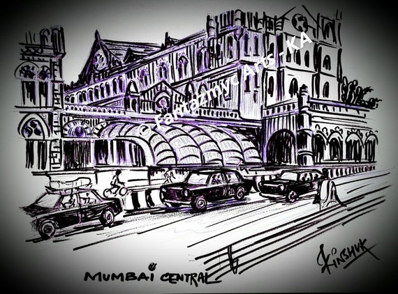 Mumbai Central in the 90s - Etsy