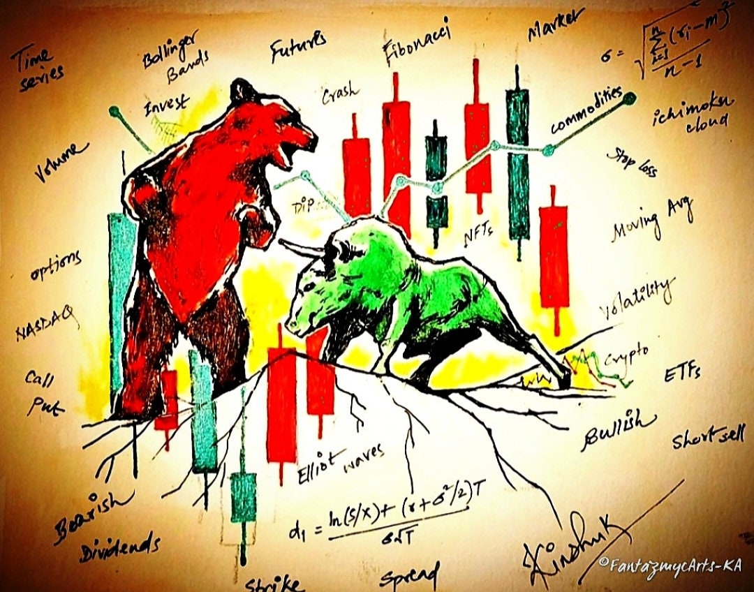 Stock Market,stock Market Art,stock Broker Gift,stock Market Wizards ...