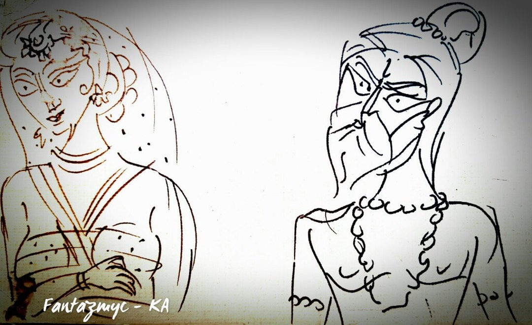 Durvasa the Angry Sage and Shakuntala - Etsy