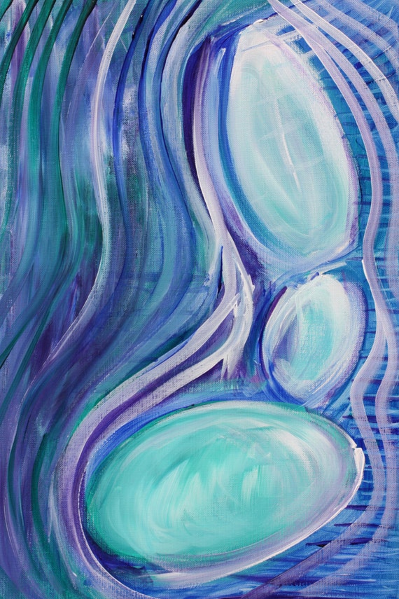 Items similar to Abstract Acrylic Painting 12"x 16"- "Circles" on Etsy