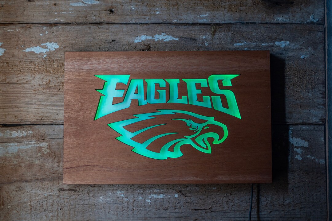 Philadelphia Eagles LED Light up Multi-layered Car Sign Wall Art Decor ...