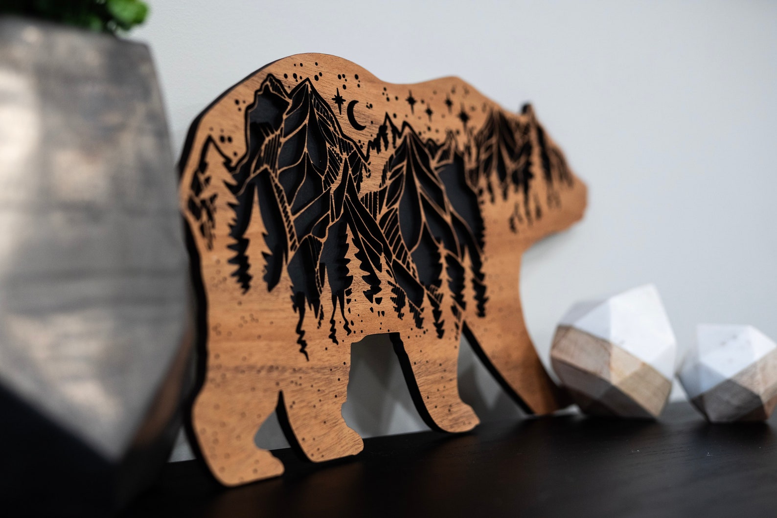 Laser Cut Bear Wall Art - Etsy