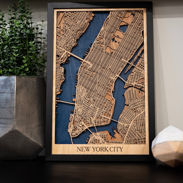 Wooden Laser Cut Maps - Etsy