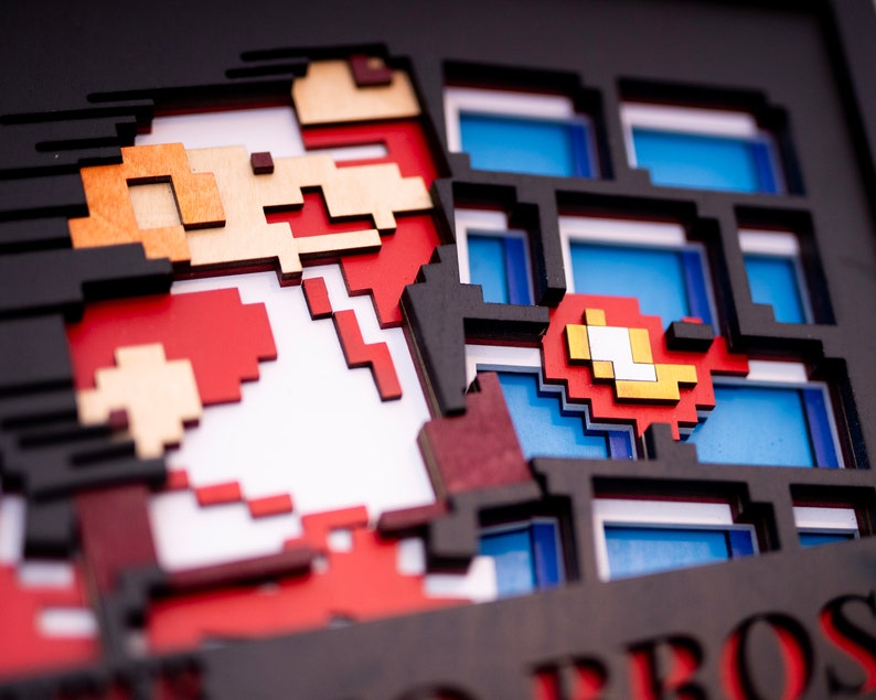 LIMITED EDITION Nintendo Mario Laser Cut Multi Layered Framed - Etsy