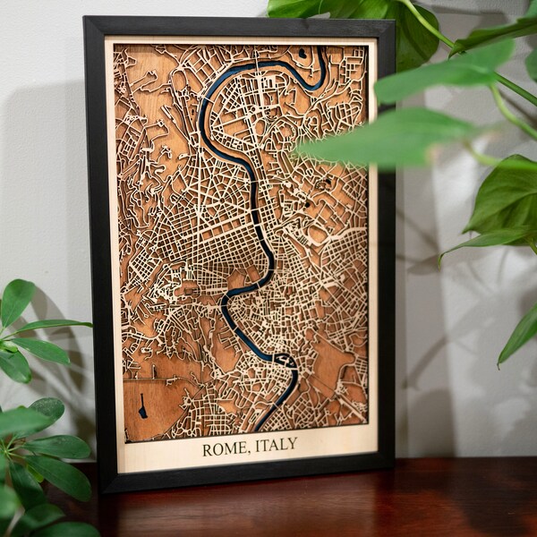 Wood Map of Italy - Etsy