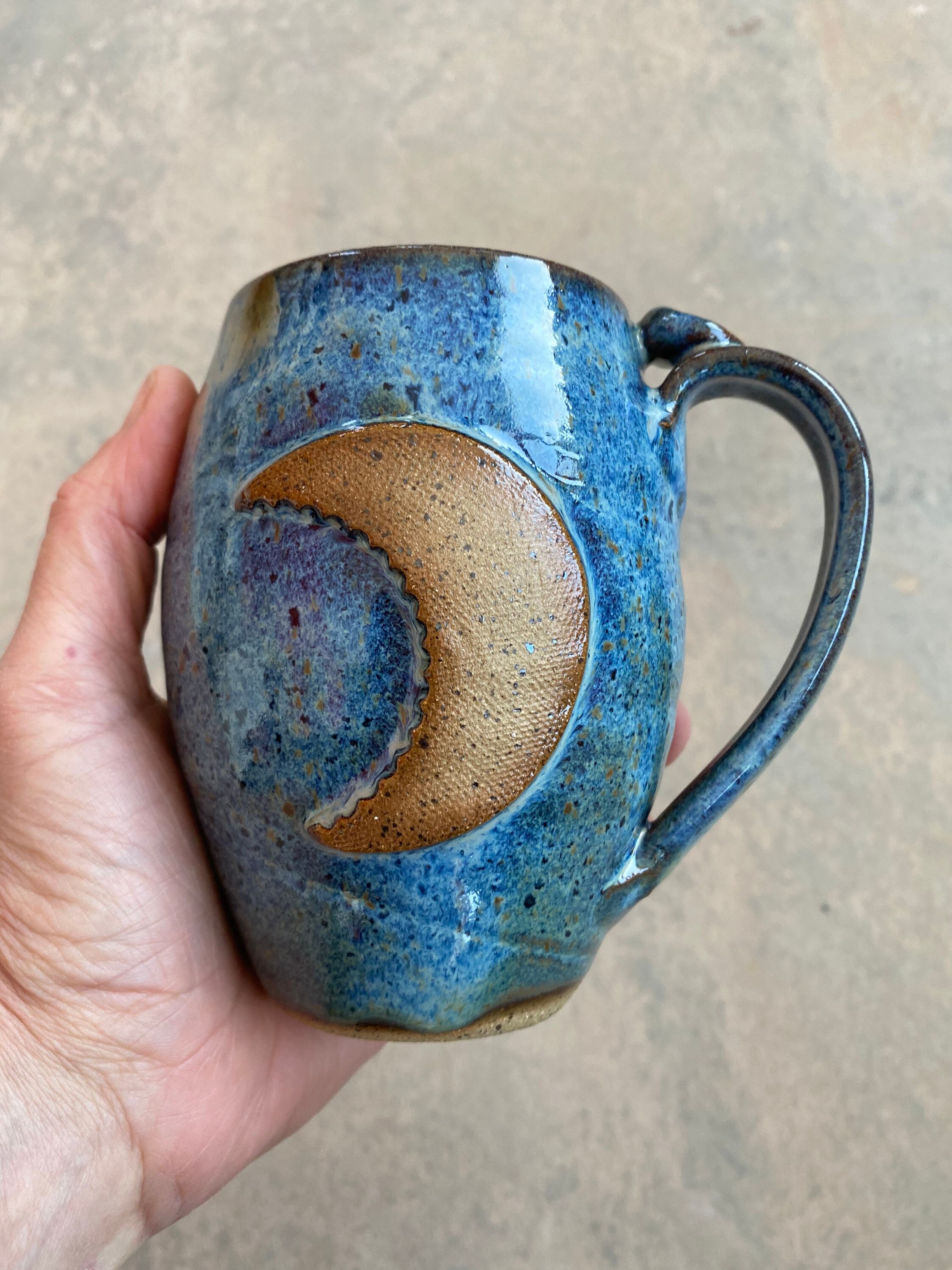 Moon Clay Coffee Mug - Etsy
