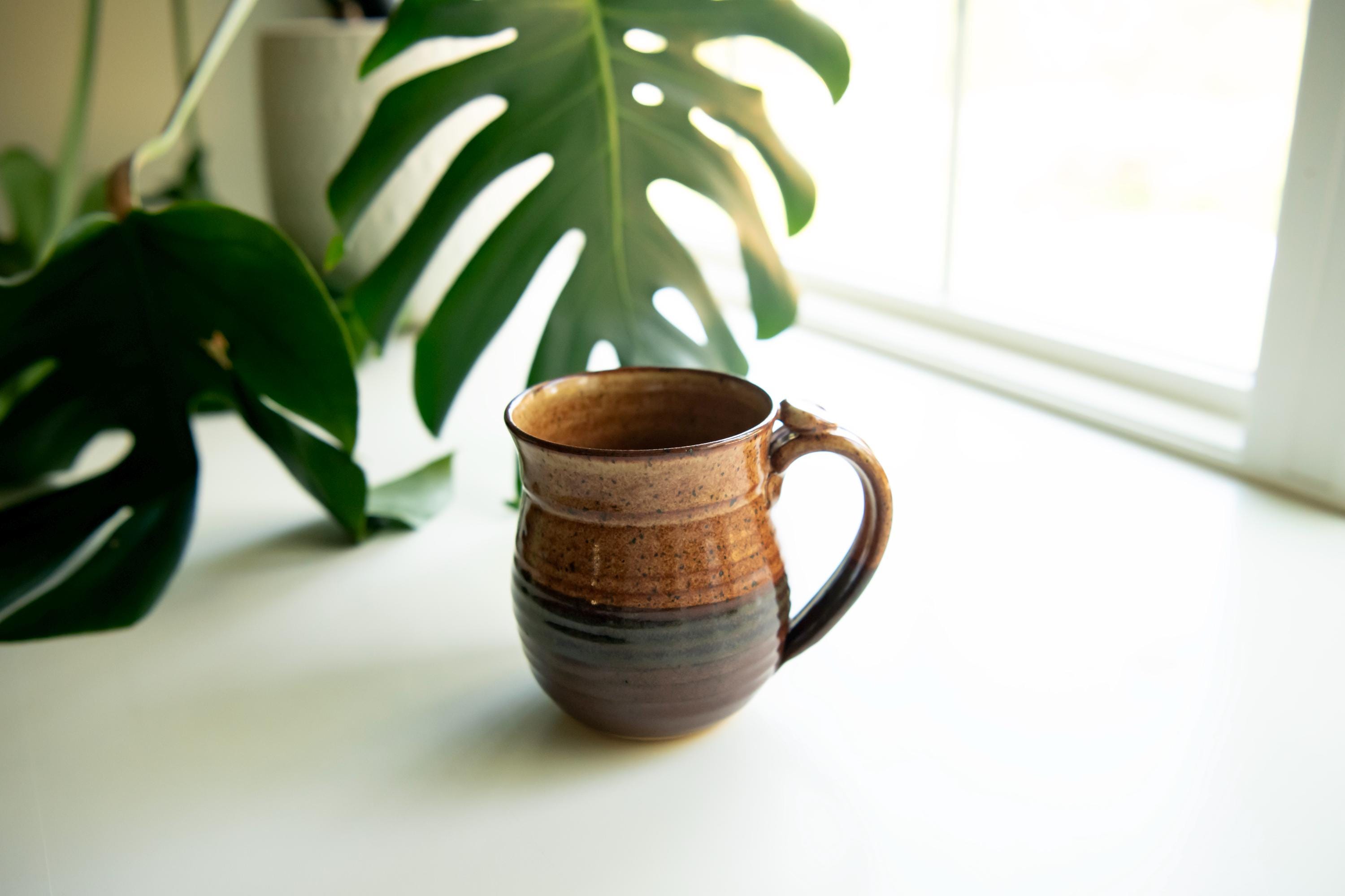 14 Oz Glazed Ceramic Coffee Mug - Etsy