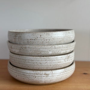 Set of 4 Hand Thrown Pottery Stoneware Clay Bowls - Etsy