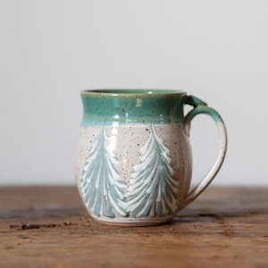Winter Tree Ceramic Coffee Mug - Etsy