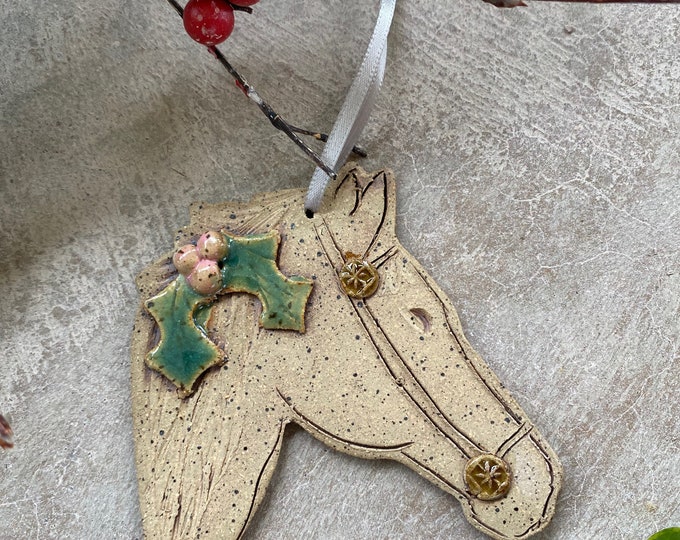 Christmas Ornament Horse Holiday Tree Horses Winter - Etsy