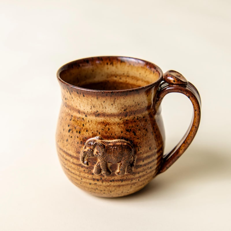 Elephant Hand Made Mugs - Etsy