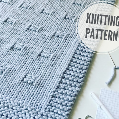 Blanket KNITTING PATTERN / Graph Paper / Chunky Throw Knit - Etsy