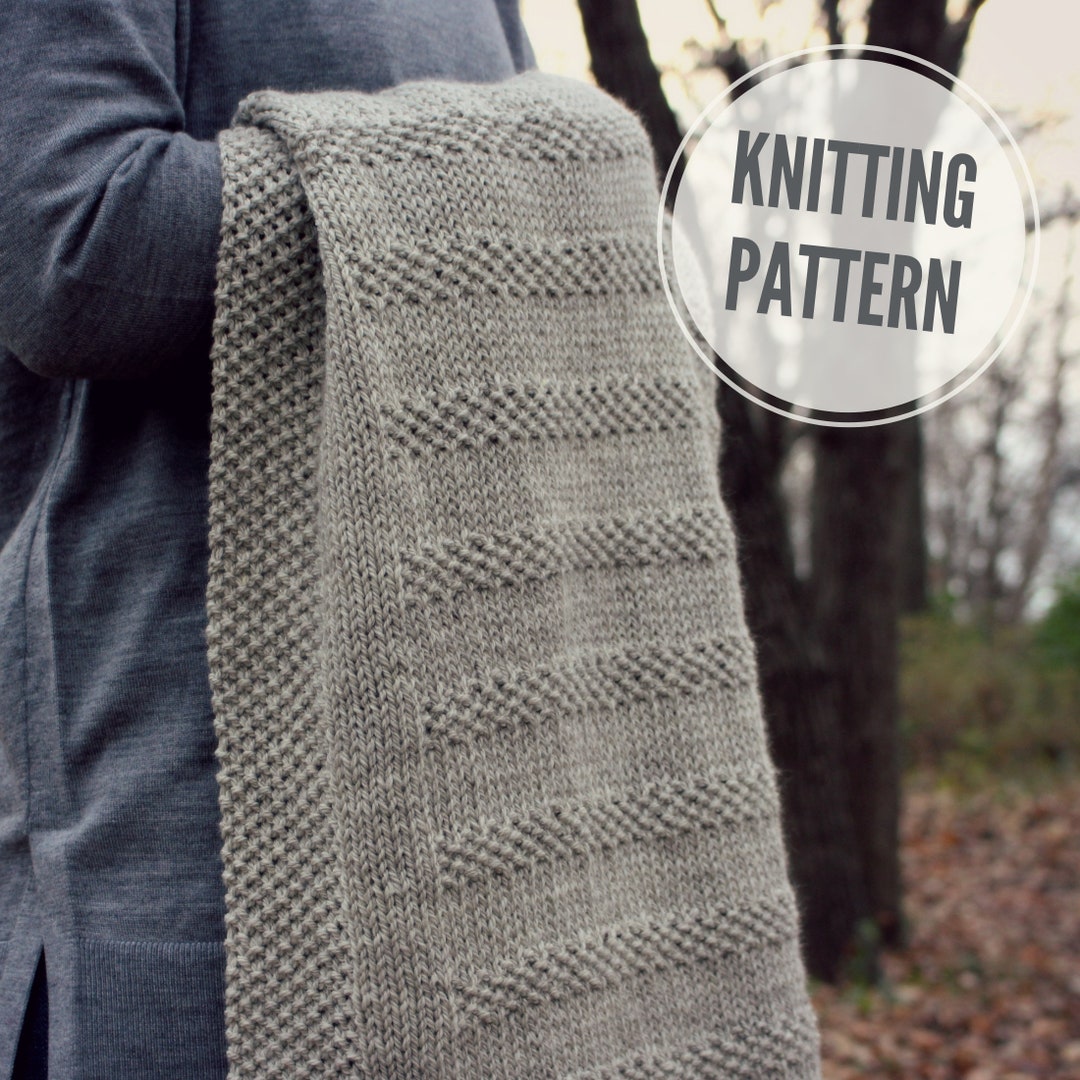 Blanket KNITTING PATTERN / Northern Trail / Throw Knitting Pattern ...