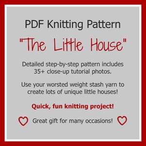 Knitting Pattern / Little House / New Home / First Home / Wedding Gift ...