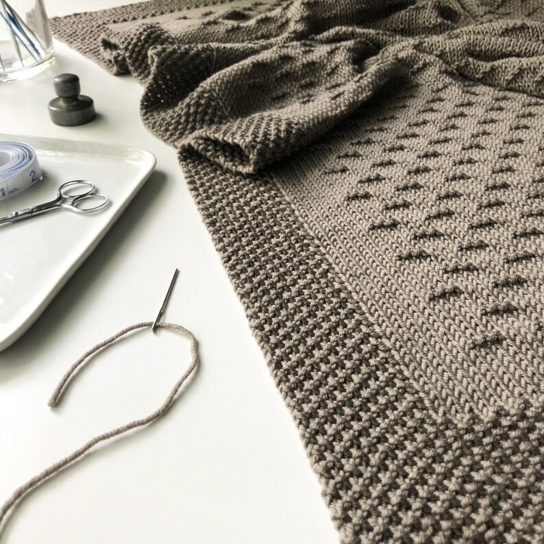 Blanket KNITTING PATTERN / Stay on the Ridge / Baby / Throw / | Etsy