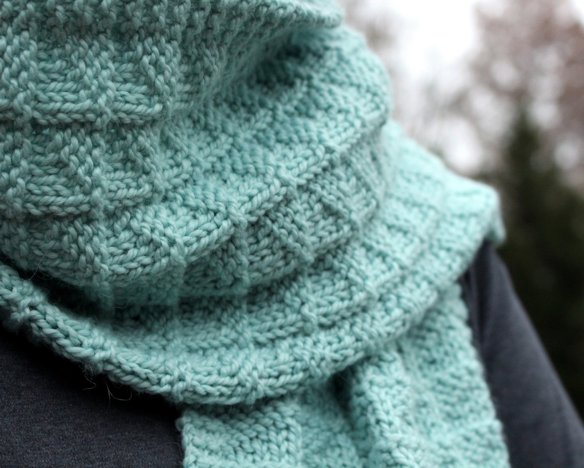 Scarf KNITTING PATTERN / These Days / Winter Scarf Knitting - Etsy