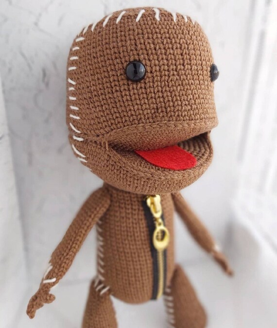 Stuffed Animals & Plushies Children Plush Toy Crochet Gifts Sackboy ...