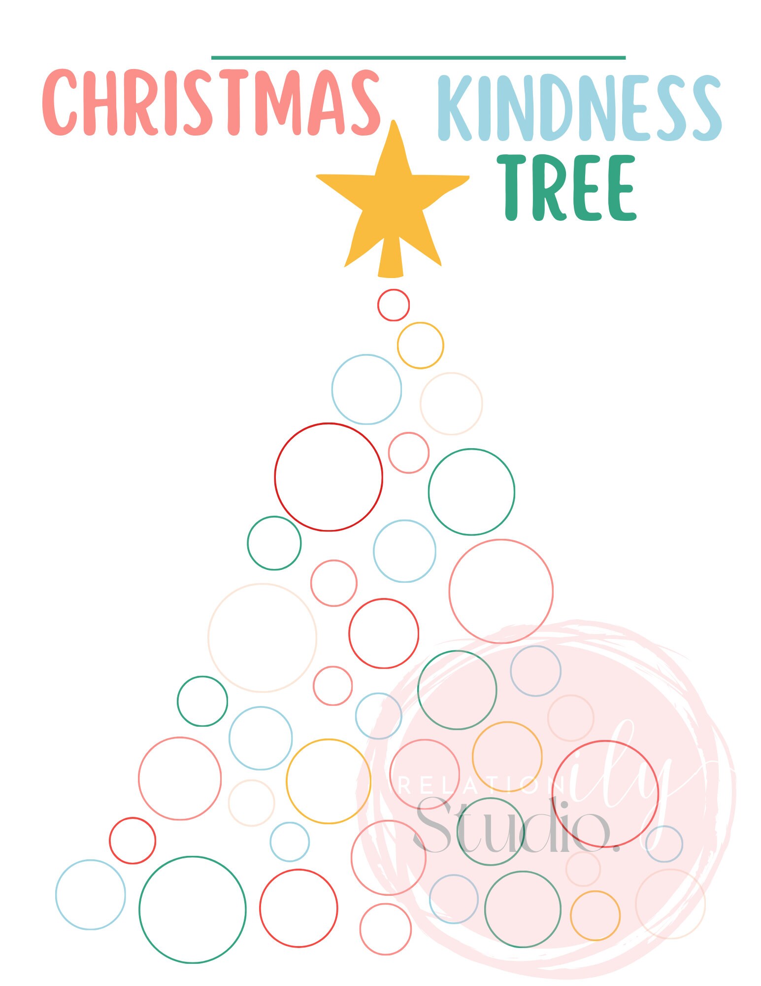 Christmas Kindness Tree Chart / Kindness Tracker / Set of 3 PDF ...