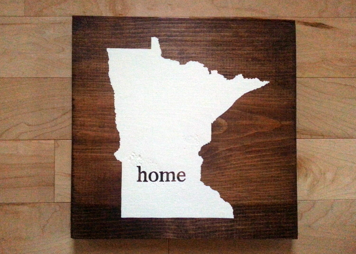 Minnesota State Map Home Wood Sign | Etsy