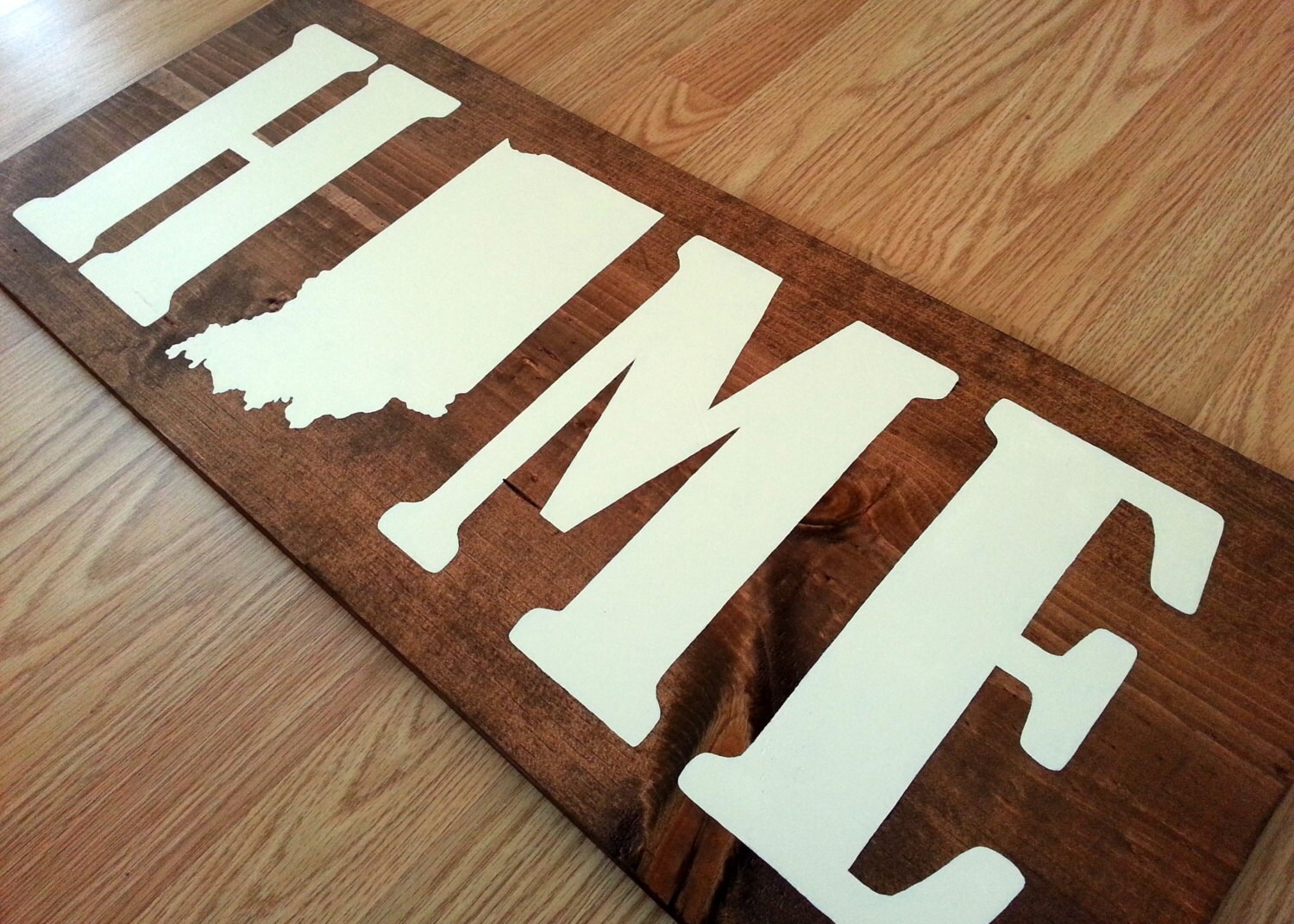 Indiana State Map Home Wood Sign - Etsy