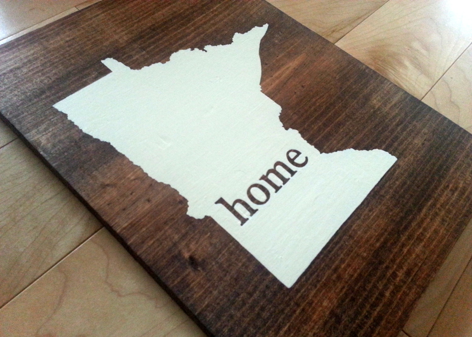 Minnesota State Map Home Wood Sign | Etsy