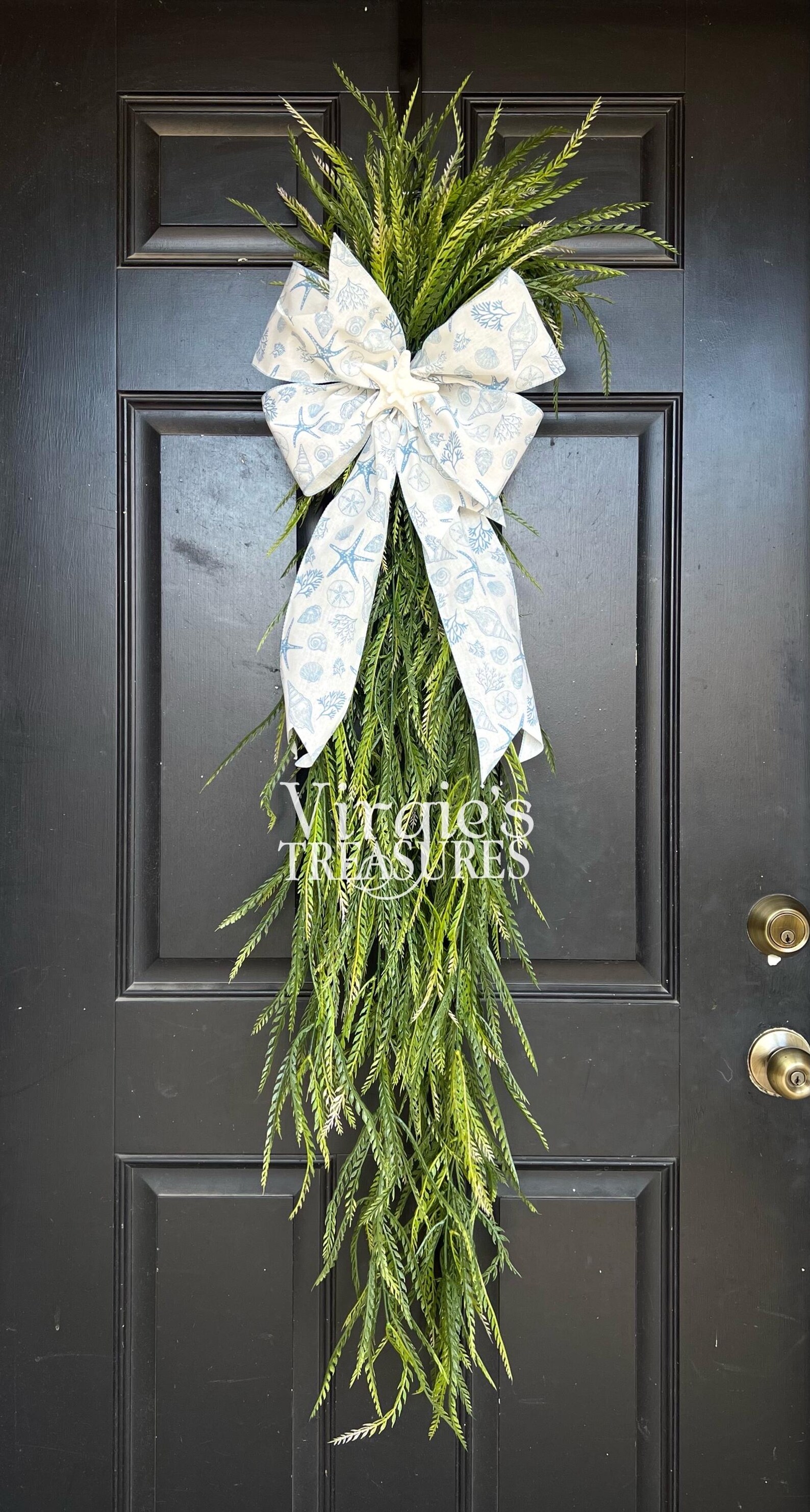 Nautical Saw Grass Swag / Greenery Swag / Summer Swag / Spring Swag ...