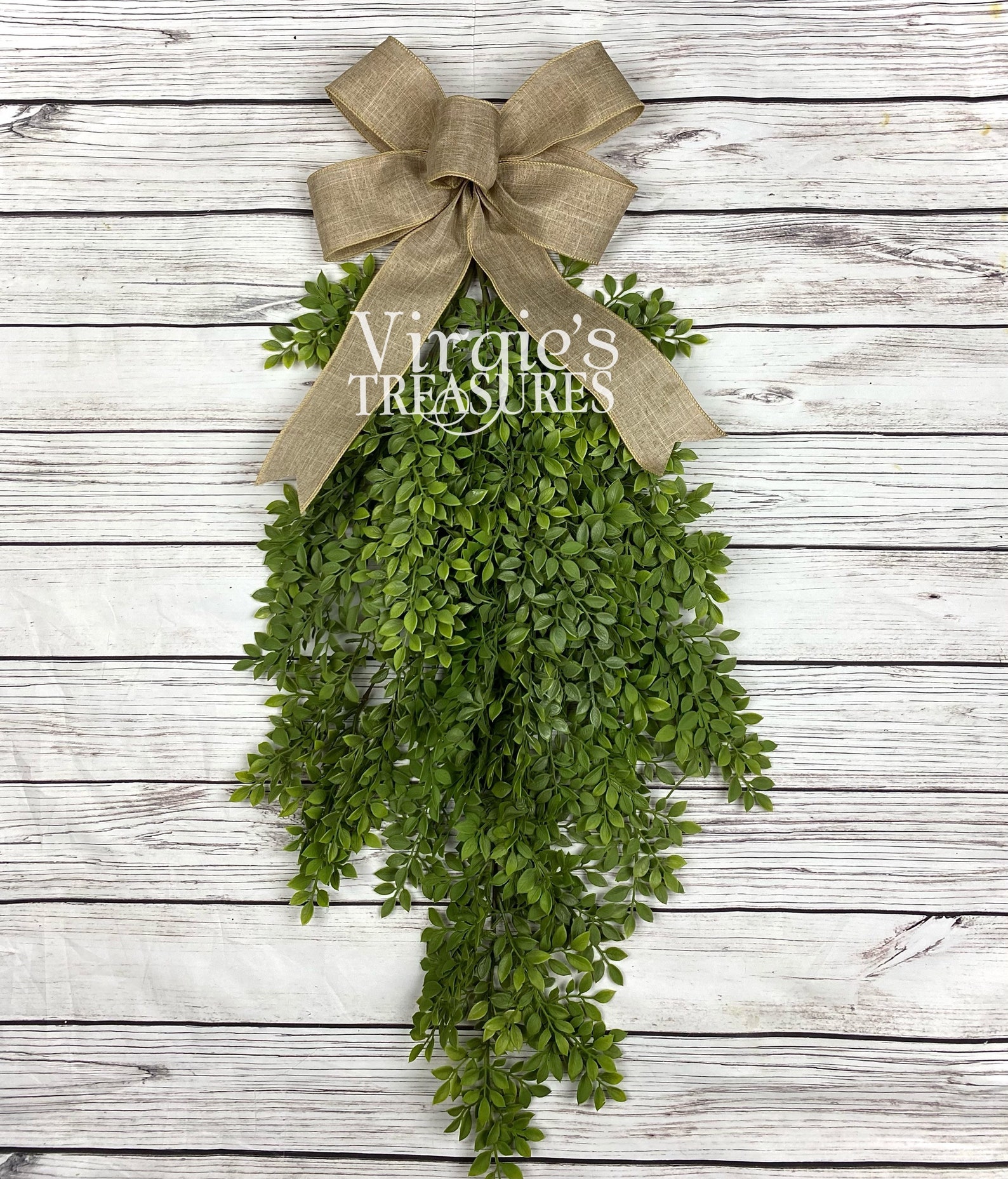 29” Lotus Bush Door Swag for Front Door, Front Door Swag, Farmhouse ...