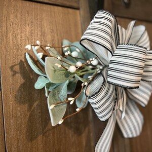 Small Farmhouse Swag / Spring Swag / White Berry Swag / Dough Bowl ...