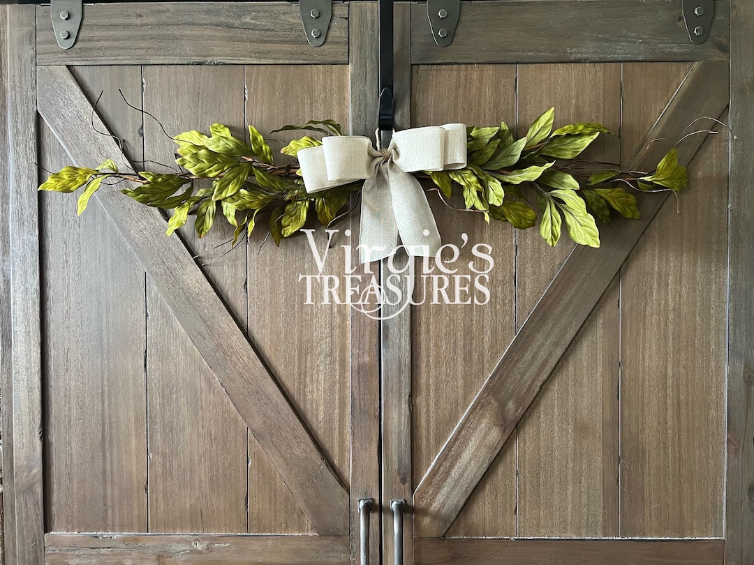 Greenery Swag Green Leaf Swag Farmhouse Swag Centerpiece - Etsy