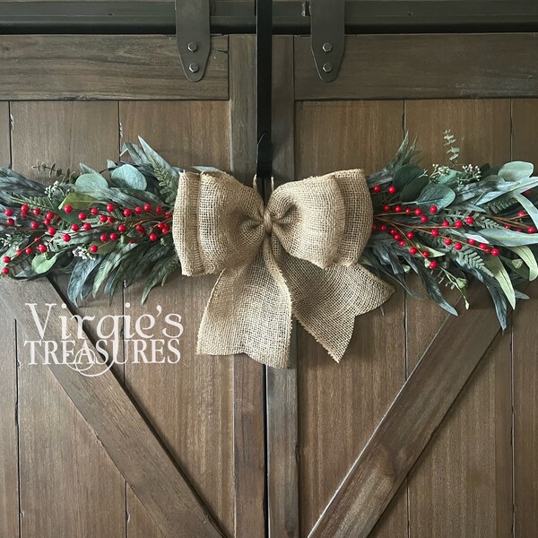 Horizontal Christmas Swag - Etsy