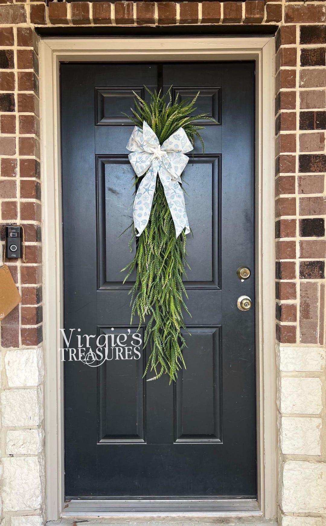 Nautical Saw Grass Swag / Greenery Swag / Summer Swag / Spring Swag ...