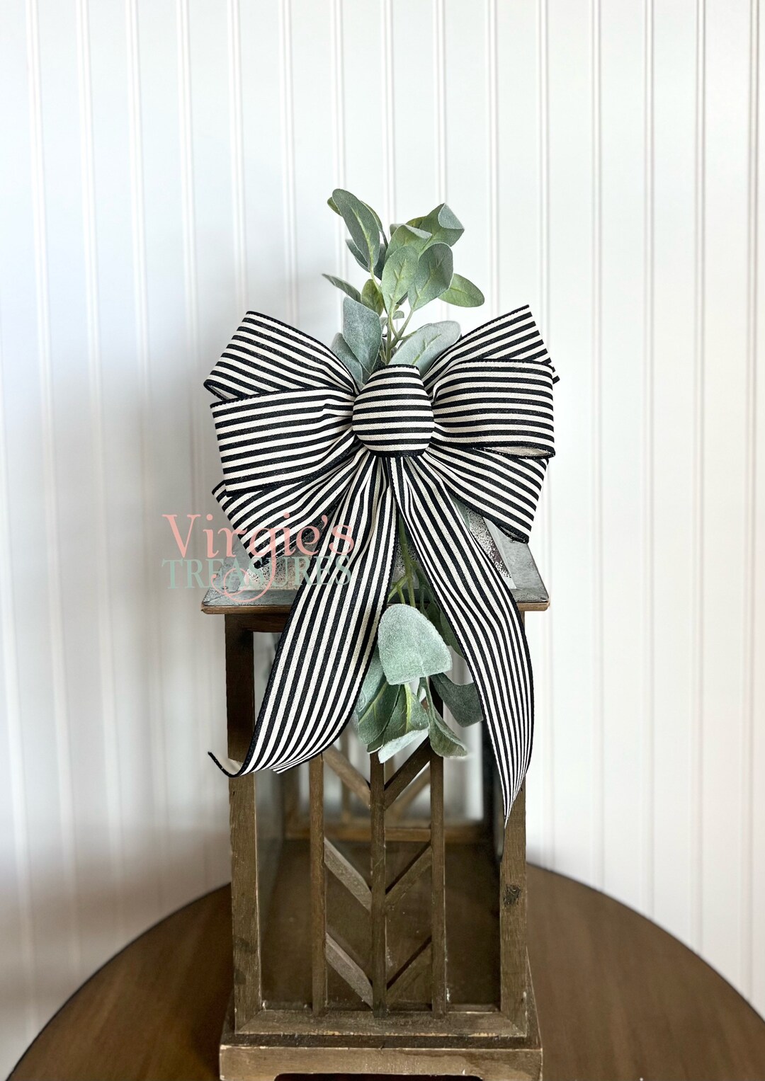 Farmhouse Lantern Swag, Lantern Bow, Lantern Swag, Lantern Decoration ...