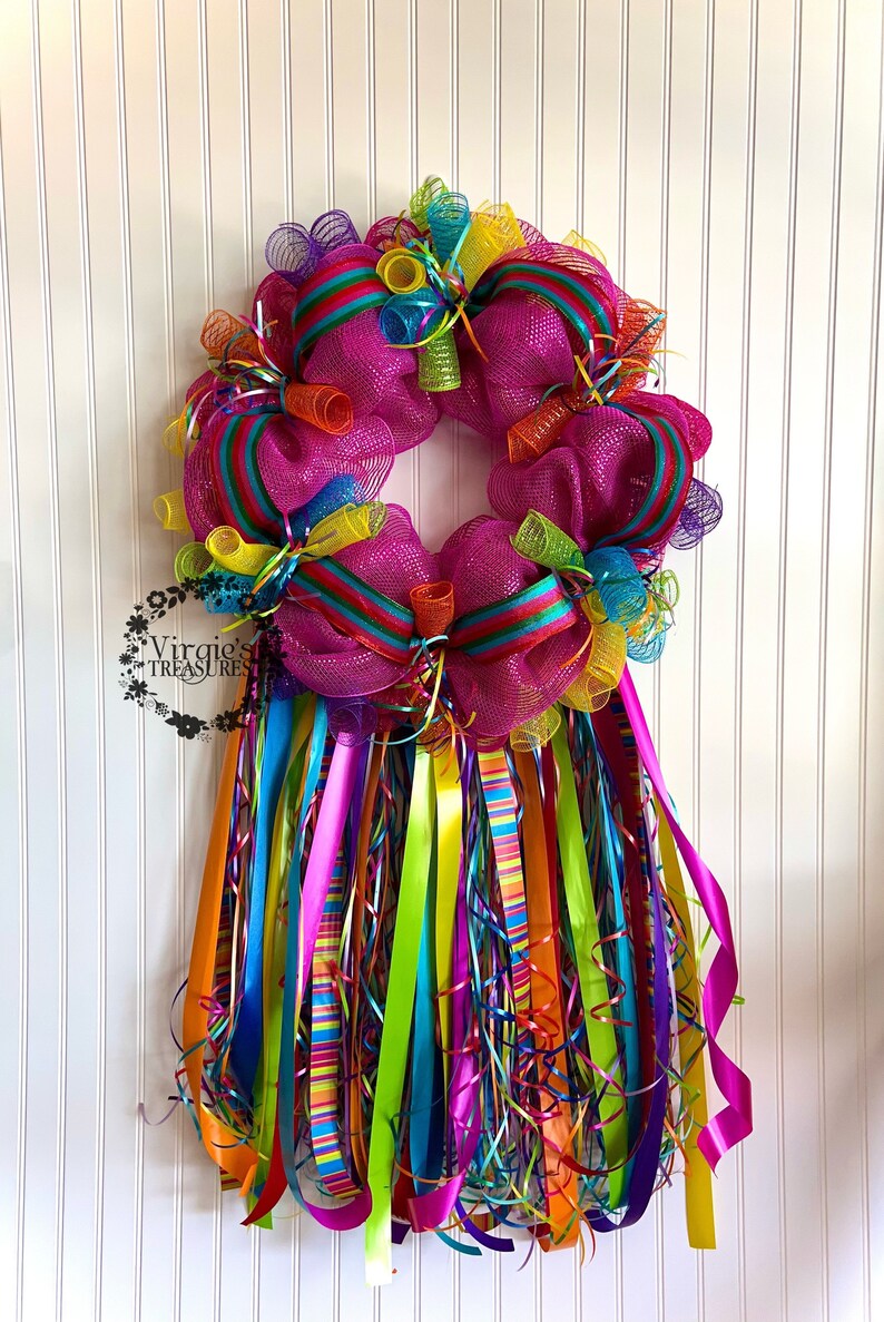 Fiesta Wreath-fiesta Mesh Wreath-cinco De Mayo Wreath-fiesta | Etsy