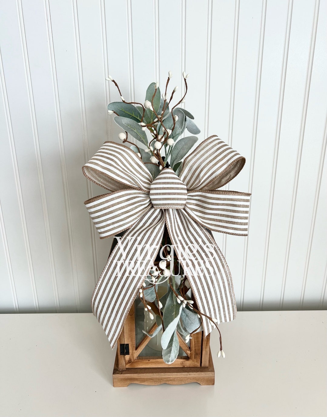 Lantern Swag, Lantern Swag, Lantern Decor, Summer Swag, White Berry ...