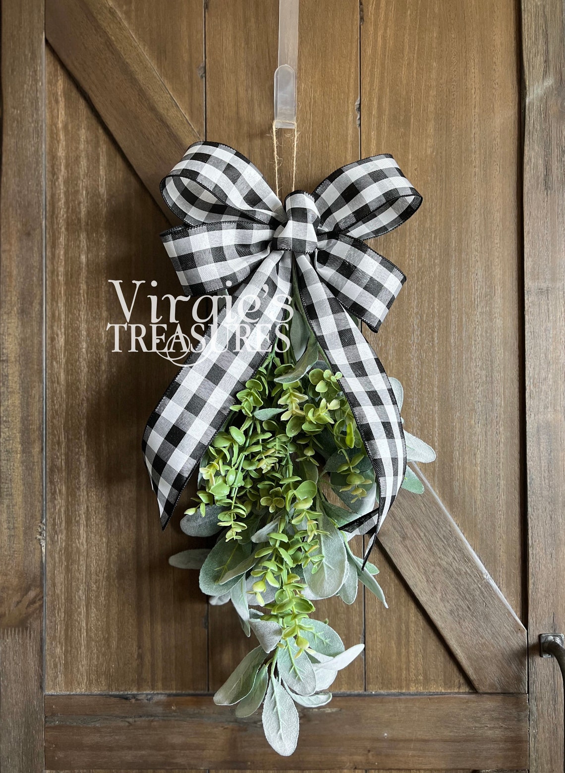 Greenery Swag Vertical Door Swag Wall Swag Farmhouse Swag - Etsy